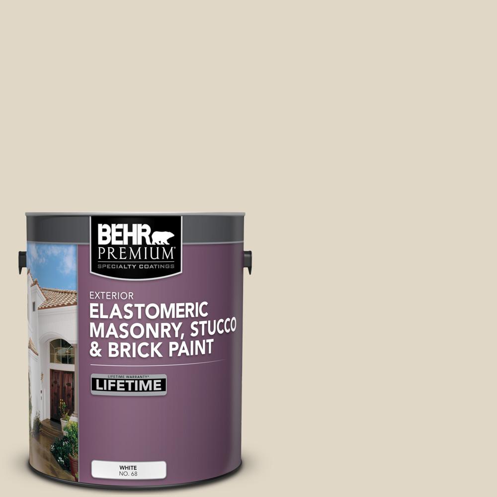 BEHR Premium 1 gal. #YL-W13 Sentimental Beige Elastomeric Masonry ...