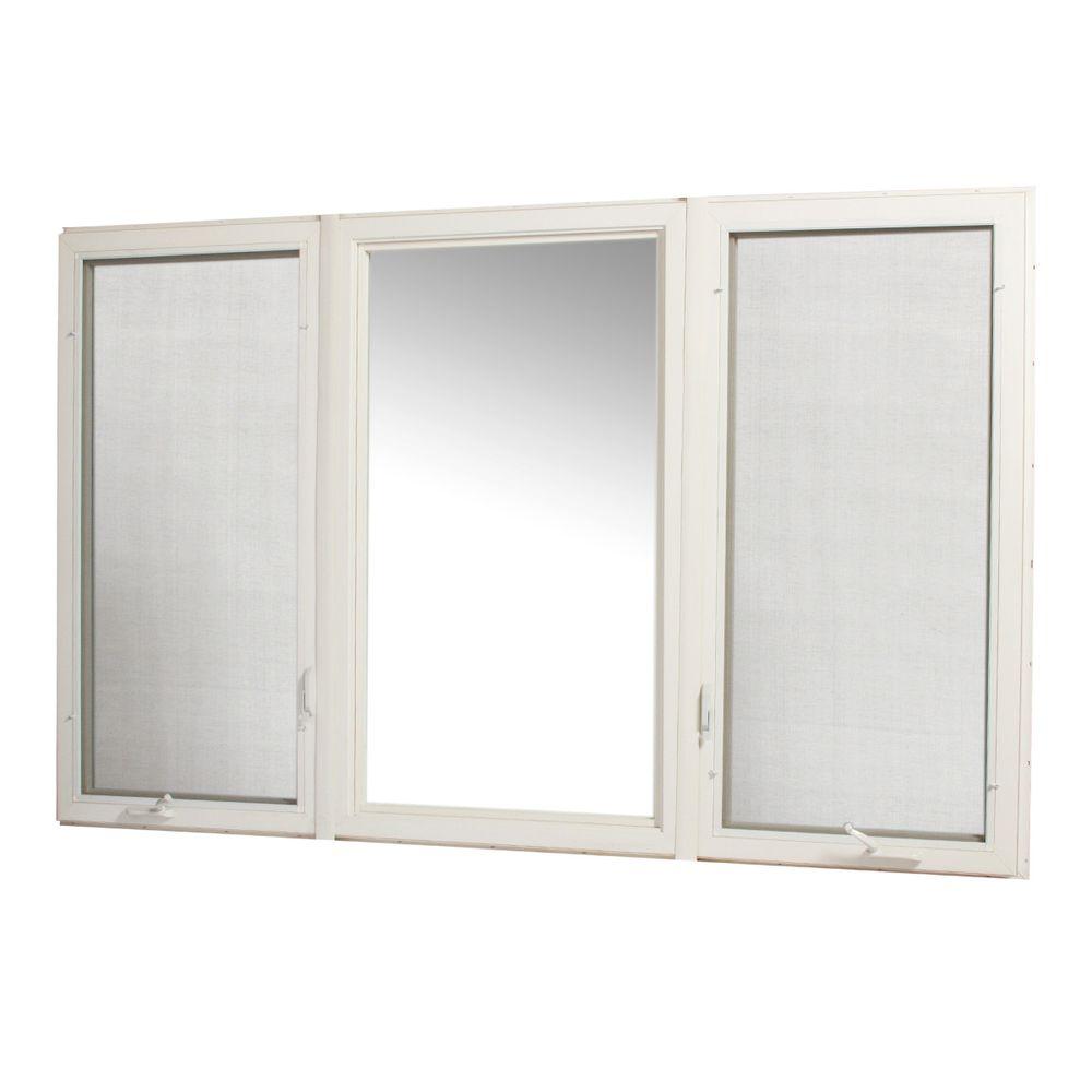 TAFCO WINDOWS 96 In X 60 In Vinyl Casement Window With Screen White