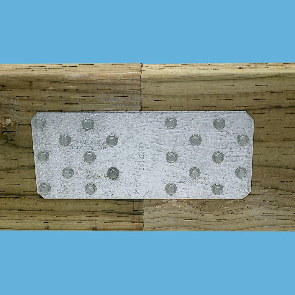 Simpson Strong-Tie HTP 3 in. x 7 in. ZMAX Galvanized Heavy Tie Plate ...