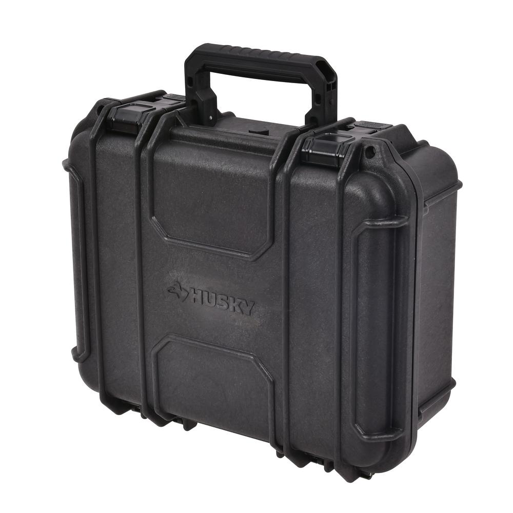 Husky 13.5 in. Plastic Tool Box in Black-2019-002 - The Home Depot