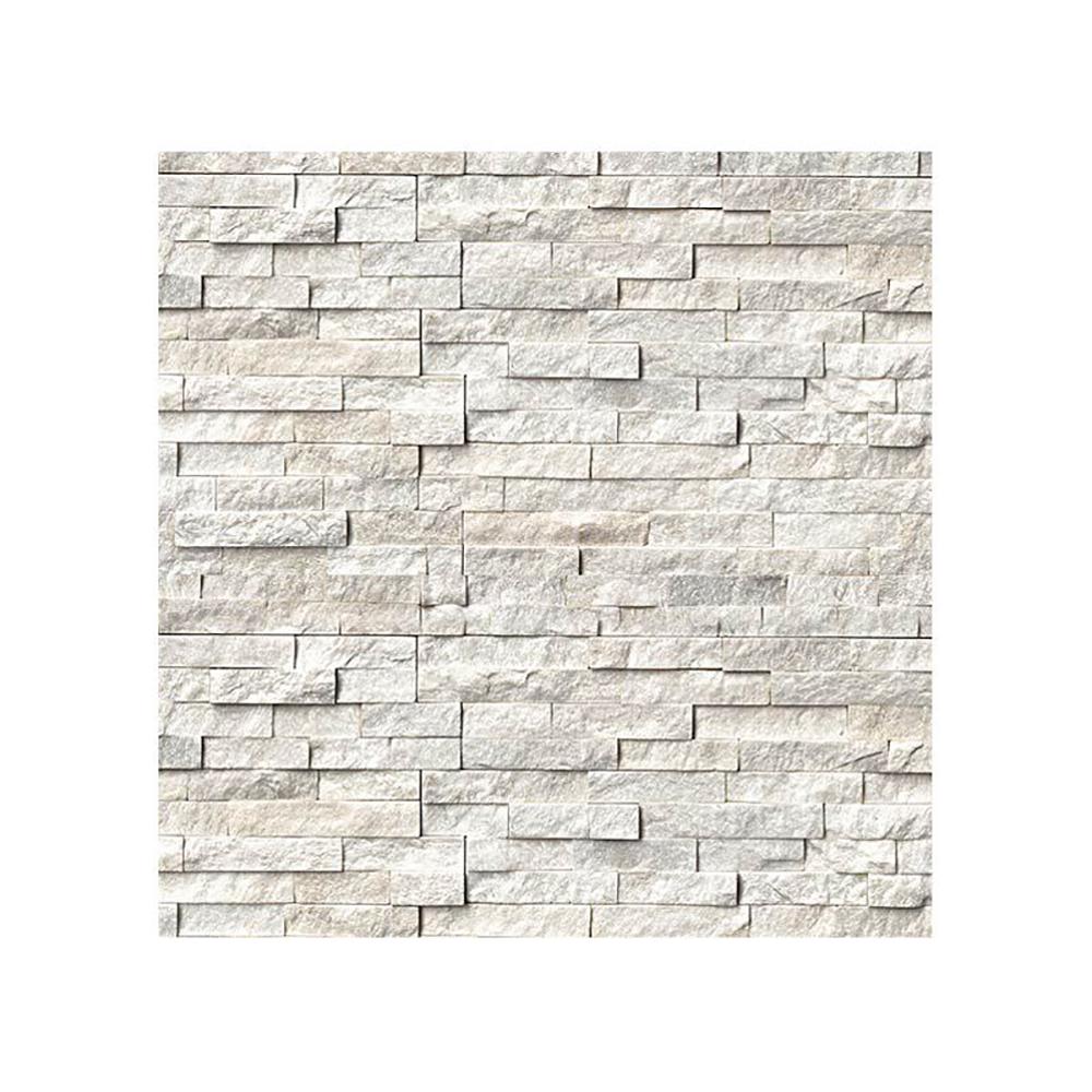 Prestige Stone and Granite 6 in. x 6 in. Arctic White Natural Stacked ...