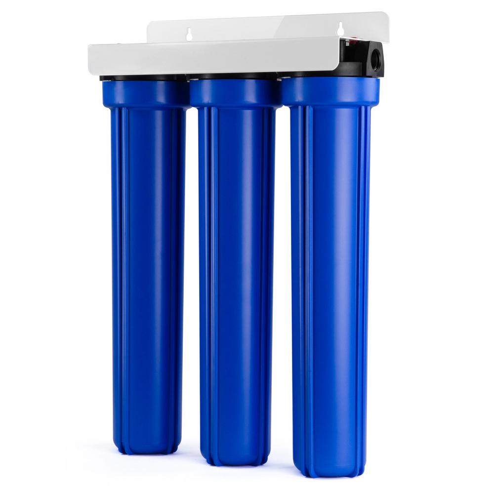 ISPRING 3-Stage Whole House Water Filtration System w/ 20 in. x 2.5 in ...