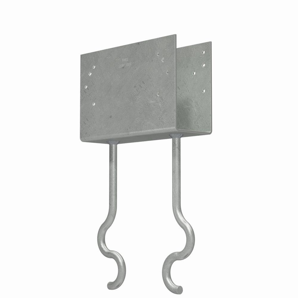 Simpson Strong-Tie 7-Gauge Hot-Dip Galvanized Embedded Column Cap with ...
