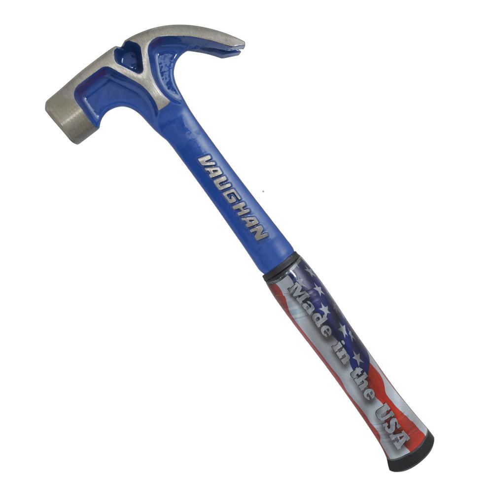 Vaughan 16 oz. Smooth Face Solid Steel Nail Hammer with 13 in. Handle ...