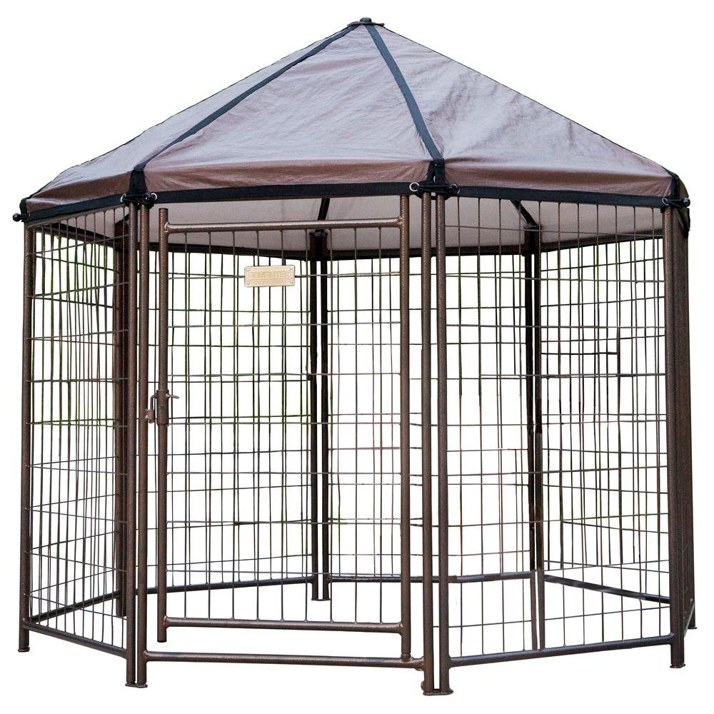 K-9 Kwik Dog Kennel 6 ft. x 6 ft. x 4 ft. Galvanized Steel Boxed Kennel ... K-9 Kwik Dog Kennel 6 ft. x 6 ft. x 4 ft. Galvanized Steel Boxed Kennel ...