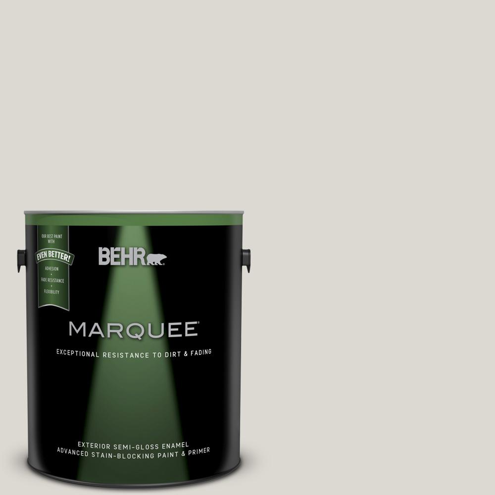 BEHR MARQUEE 5-gal. #UL200-7 Silver Tinsel Semi-Gloss Enamel Exterior ...