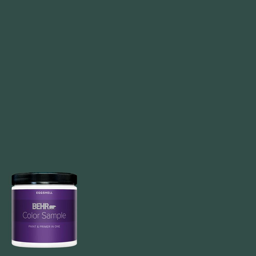 BEHR PREMIUM PLUS 8 oz. #ECC-51-3 Hidden Forest Eggshell Enamel ...