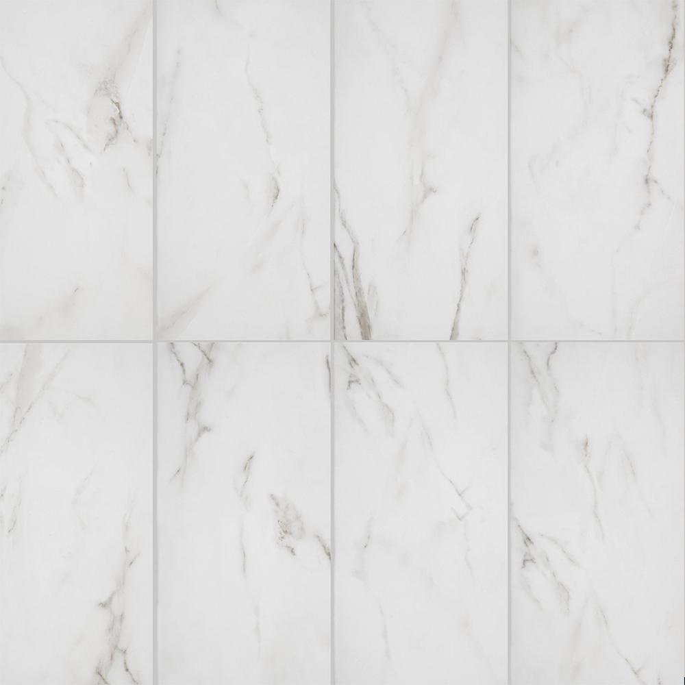 Florida Tile Home Collection Michelangelo Calacatta Rectified 12 in. x ...
