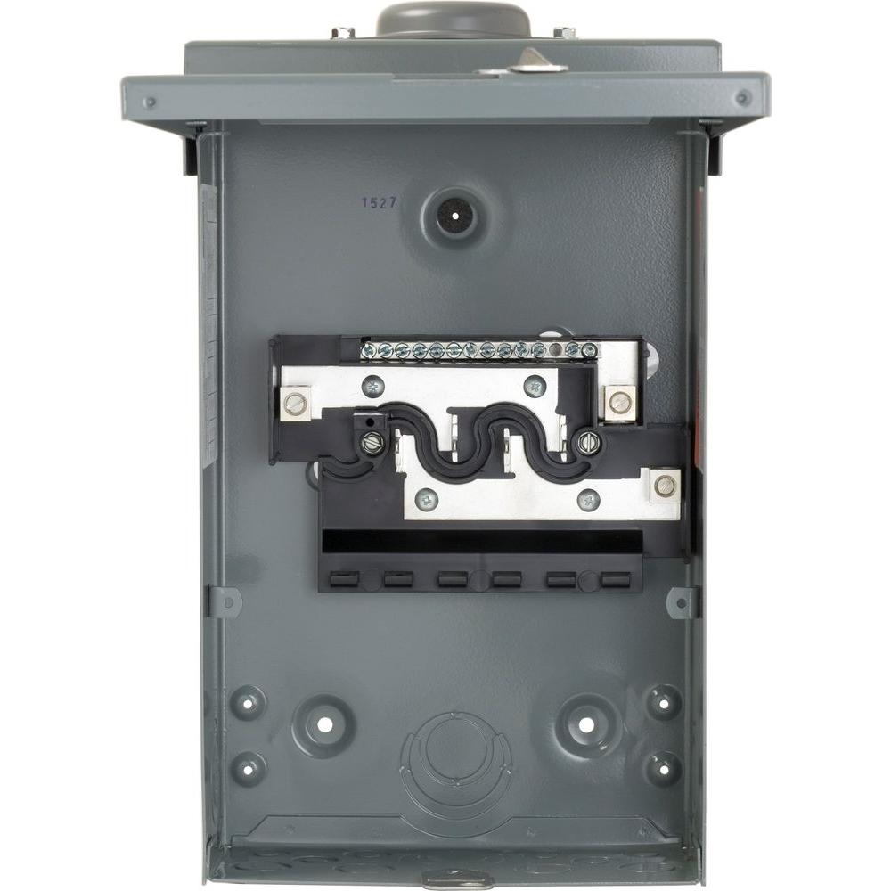 Square D Homeline 8 Circuit Outdoor Main Lug Load Center 4 Space 125Amp ... Square D Homeline 8 Circuit Outdoor Main Lug Load Center 4 Space 125Amp ...