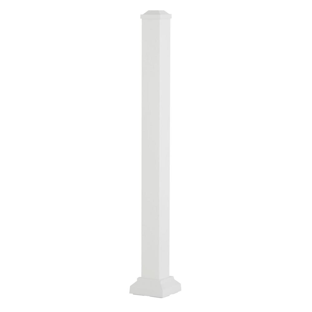 White - Composite Deck Posts - Deck Posts - The Home Depot