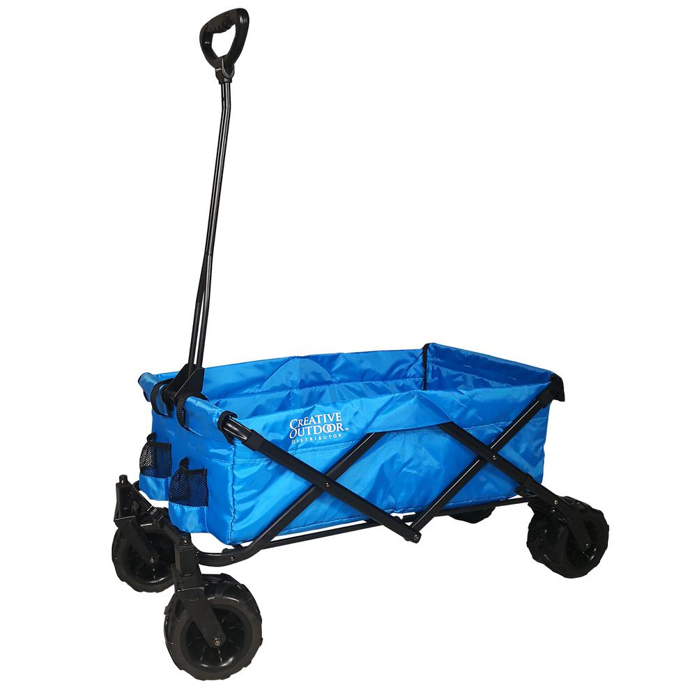 Creative Outdoor 7 cu. ft. Folding Garden Wagon in Cool Blue-900179 ...