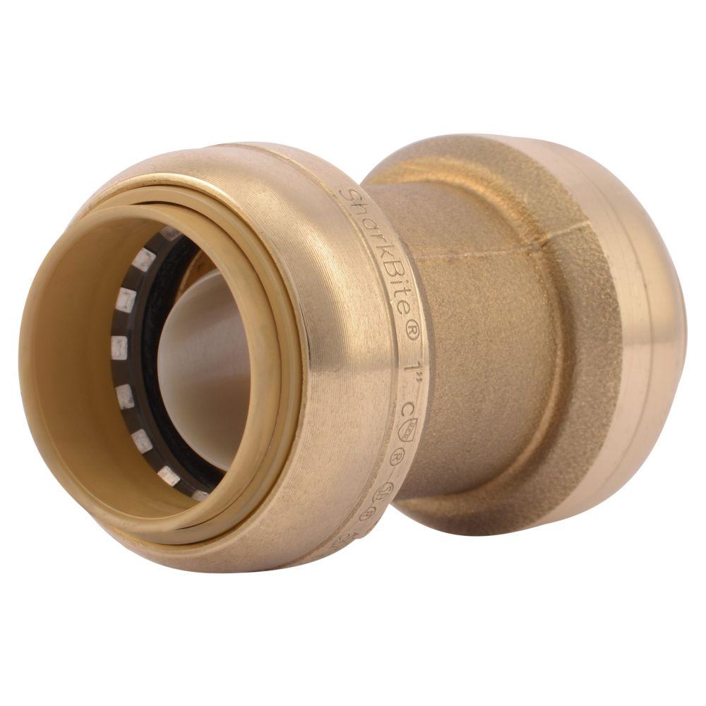 SharkBite 1 In Push to Connect Brass Coupling Fitting U020LFA The 