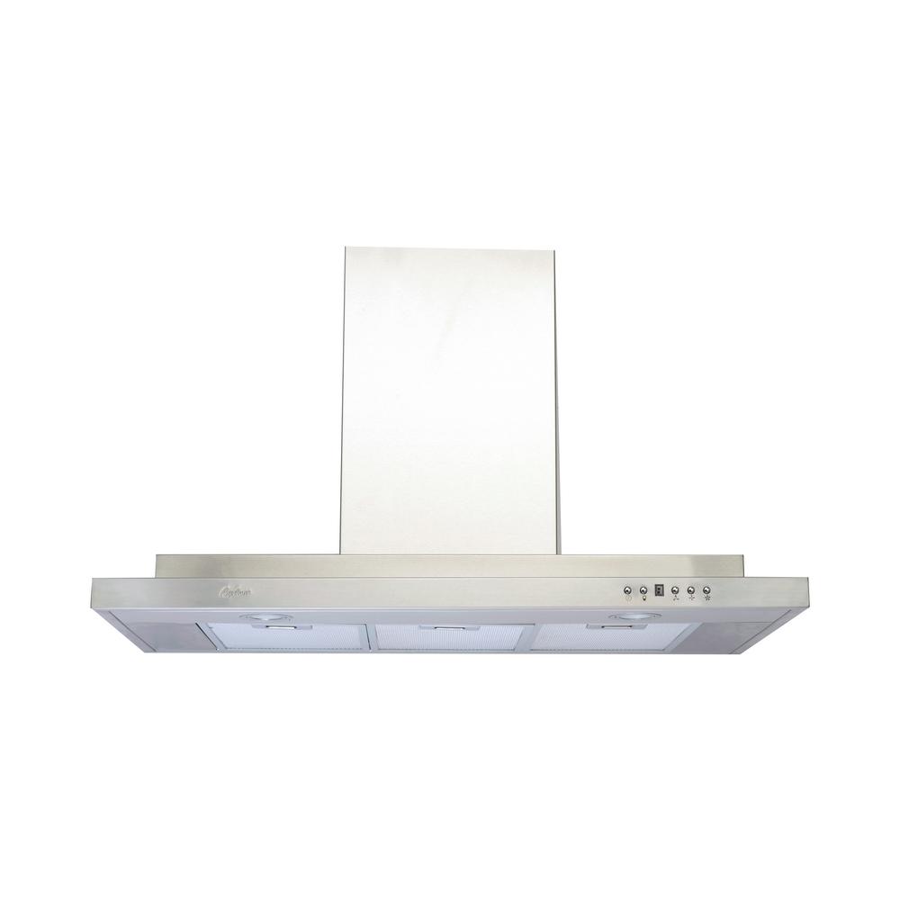 Cyclone 30 in. 550 CFM Double Layers T-Shape Wall Mount Range Hood with ...