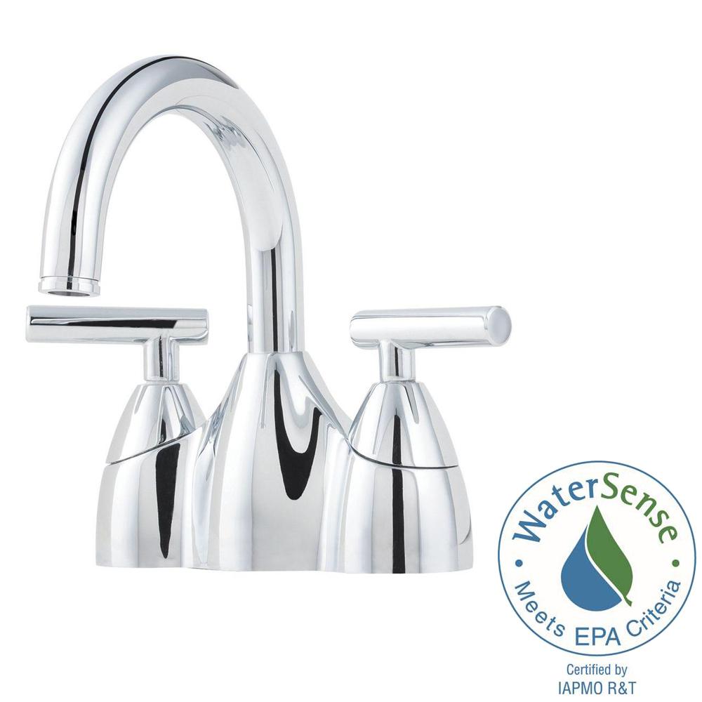 Pfister Contempra 4 In Centerset 2 Handle Bathroom Faucet In Polished