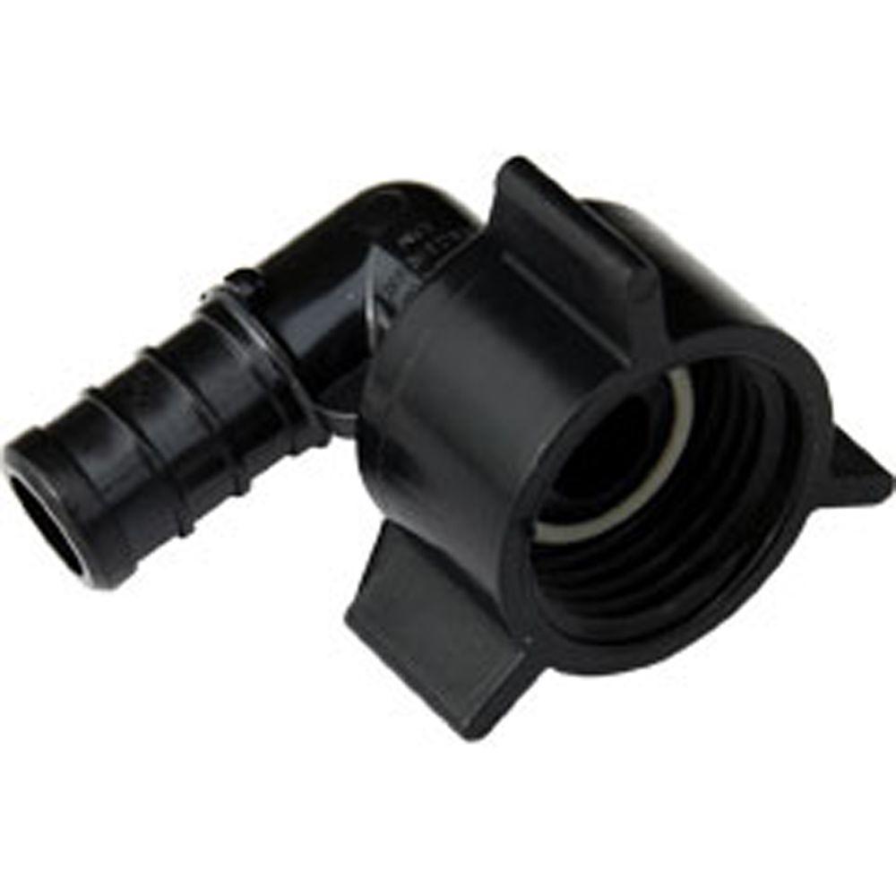 SharkBite 1 2 In Plastic PEX Barb X Female Swivel 90 Degree Elbow