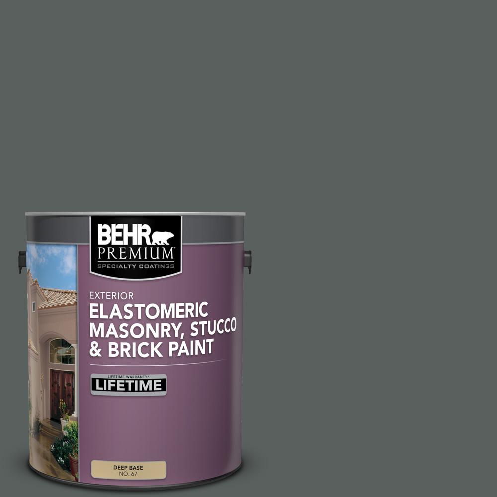 BEHR Premium 1 gal. #N460-6 Hematite Elastomeric Masonry, Stucco and ...