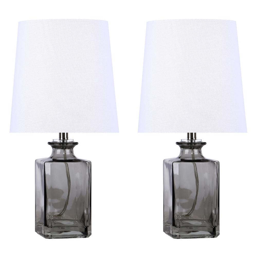 Rectangular Glass Table Lamp