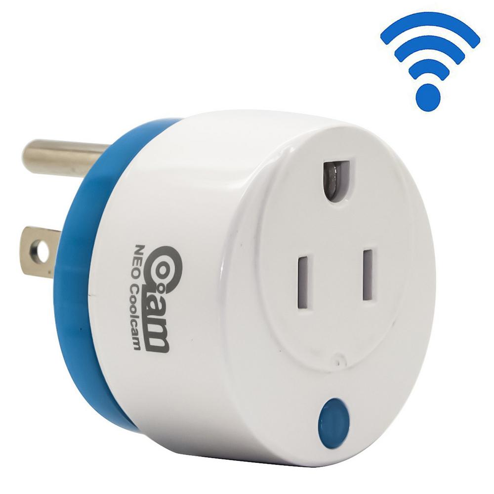 NEO Mini Round Wi-Fi Smart Plug Works with Alexa and Google Home for ...
