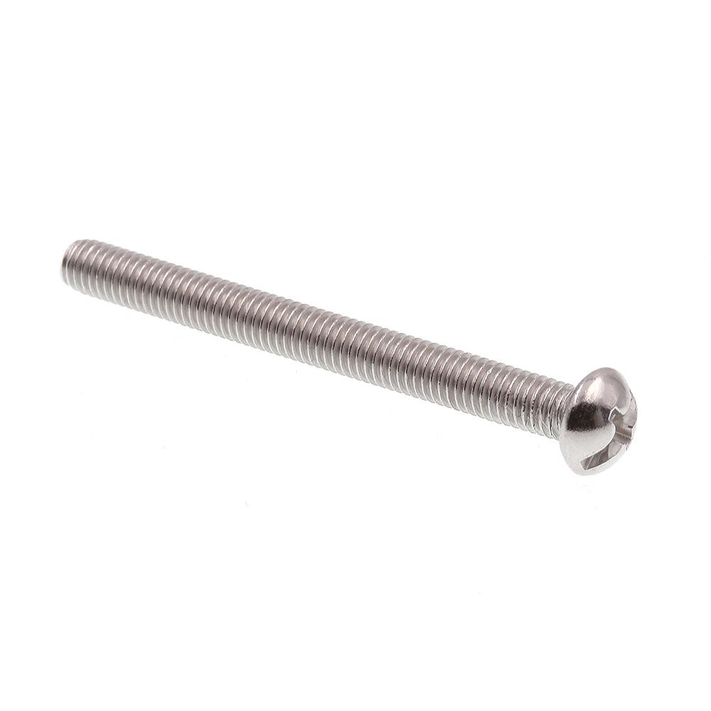#10-32 x 2 in. Grade 18-8 Stainless Steel Phillips/Slotted Combination ...