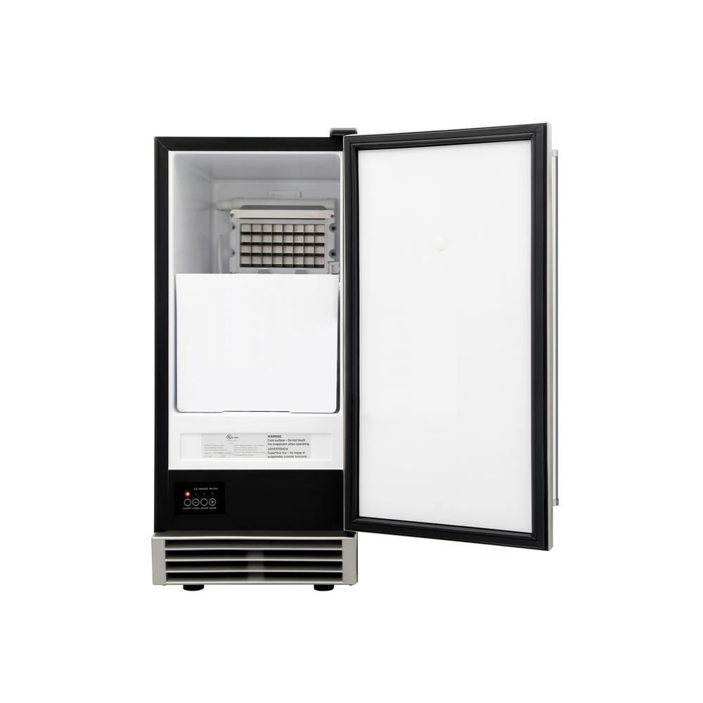 Thor Kitchen Built-in 50 lbs. Ice Maker in Stainless Steel-HIM1555BLK ...
