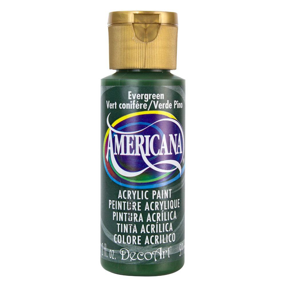 DecoArt Americana 2 oz. Evergreen Acrylic Paint-DAO82-3 - The Home Depot