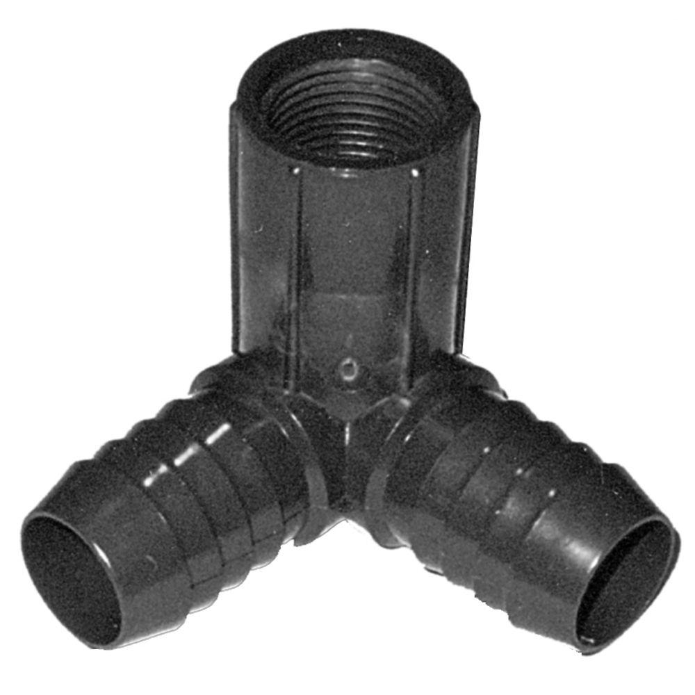 NDS 6 in. PVC 90-Degree Hub x Hub Elbow-6P02 - The Home Depot