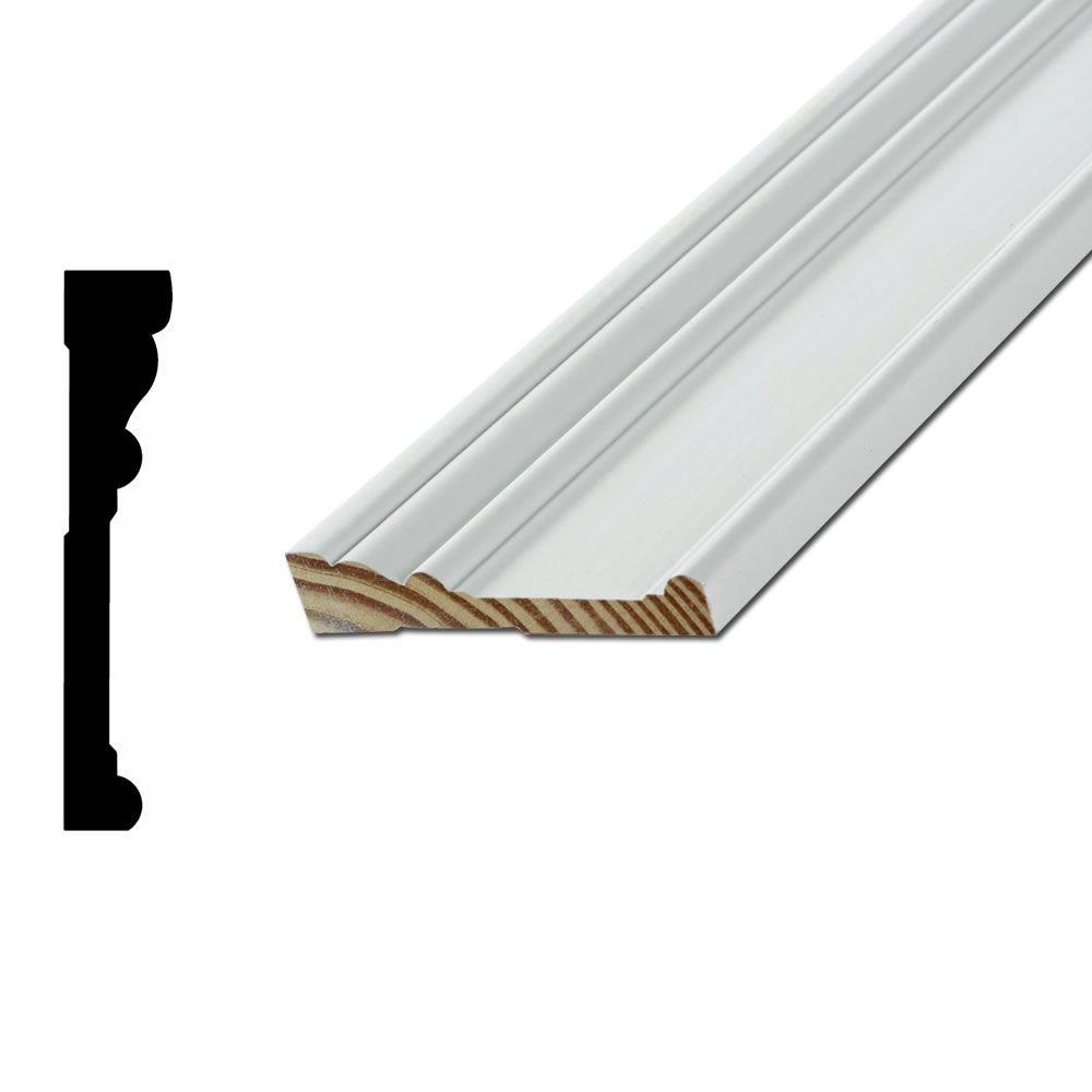 American Wood Moulding WM450 11/16 in. x 3-1/2 in. Primed Finger ...