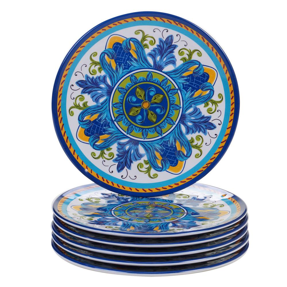 Certified International Lucca Multicolor Salad Plate (Set of 6 ...