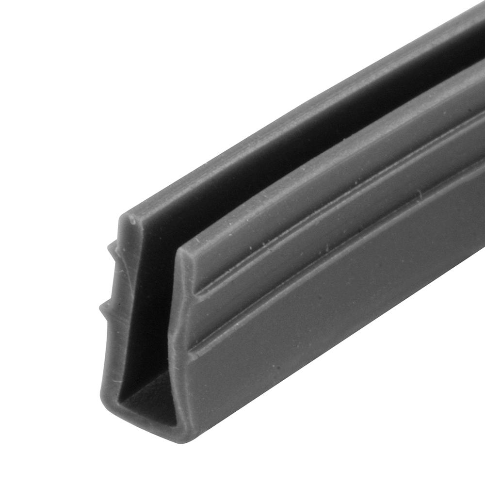 Prime-Line 0.18 in. x 200 ft. Gray Vinyl Glass Glazing Channel-P 7738 ...