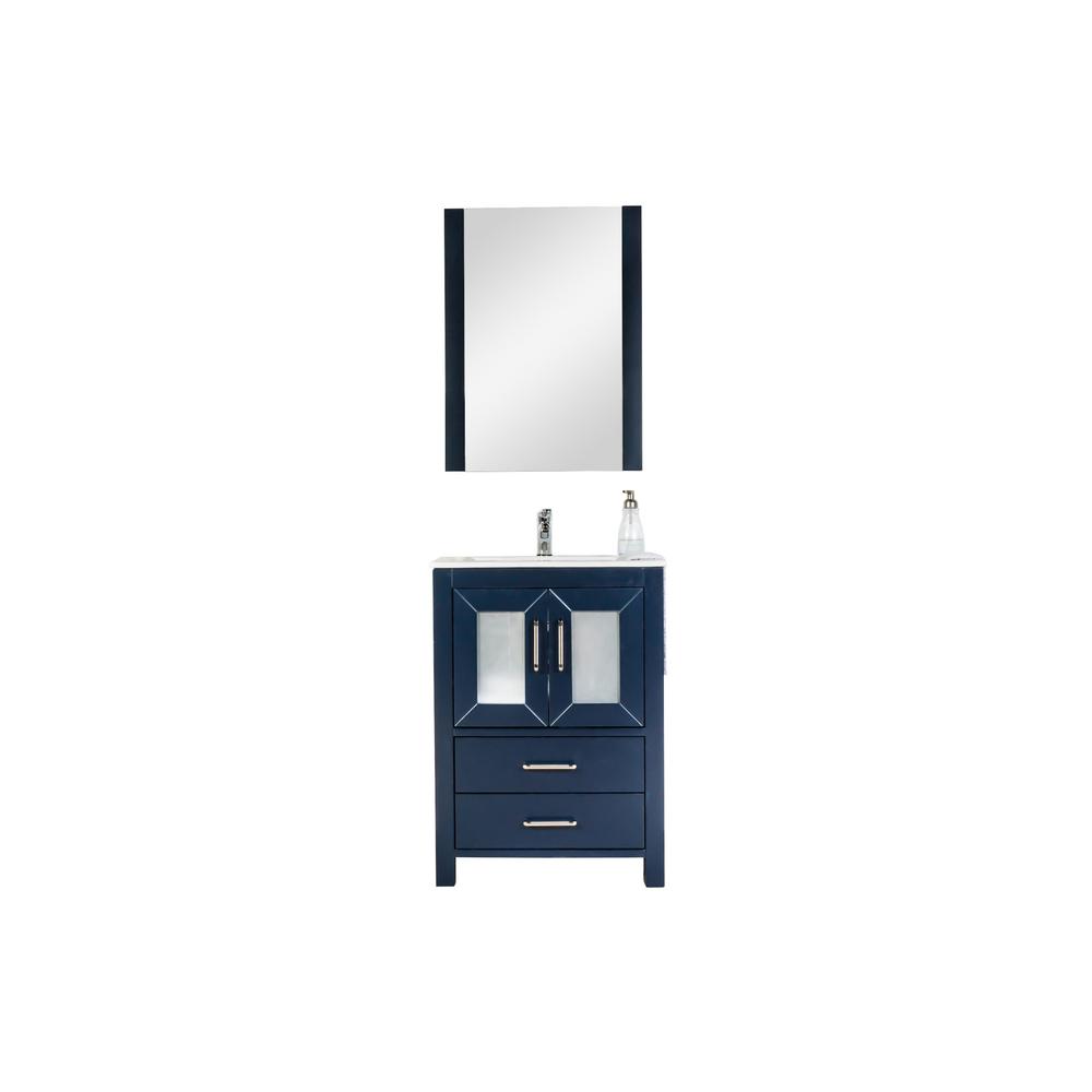Blue - 24 Inch Vanities - Bathroom Vanities with Tops - Bathroom ...