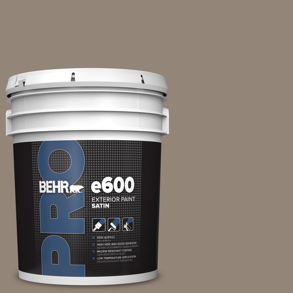 BEHR PRO 5 gal. #N220-5 Ottertail Satin Enamel Exterior Paint-PR64305 ...