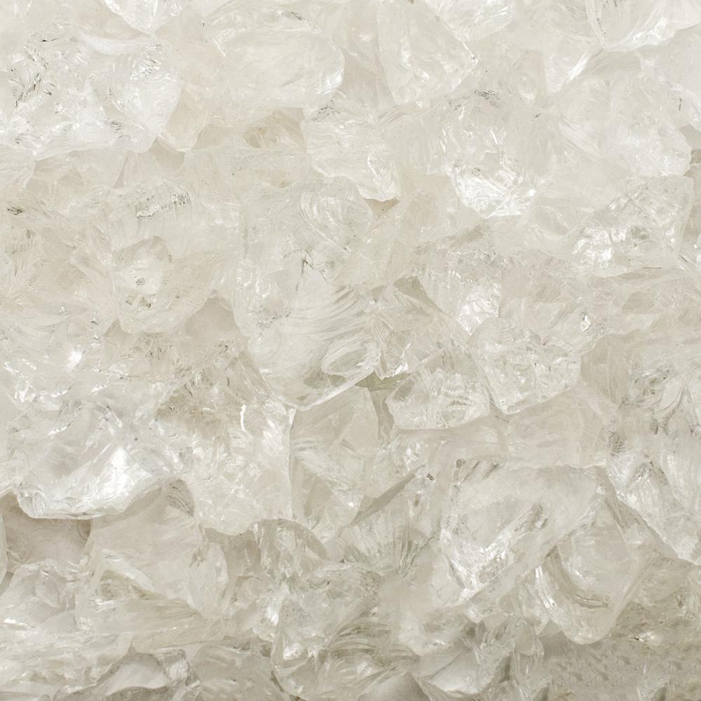 Margo Garden Products 1/2 in. 20 lb. Medium Crystal Reflecitive Fire Glass-DFG20-R09M - The Home ...