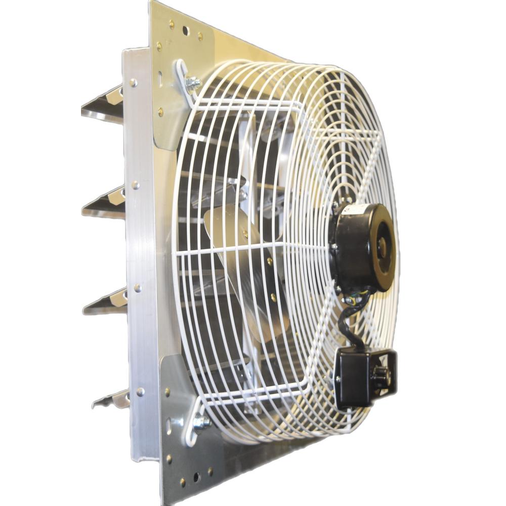Variable Speed Exhaust Fan 12 in. 900 CFM Power Shutter Mounted ...