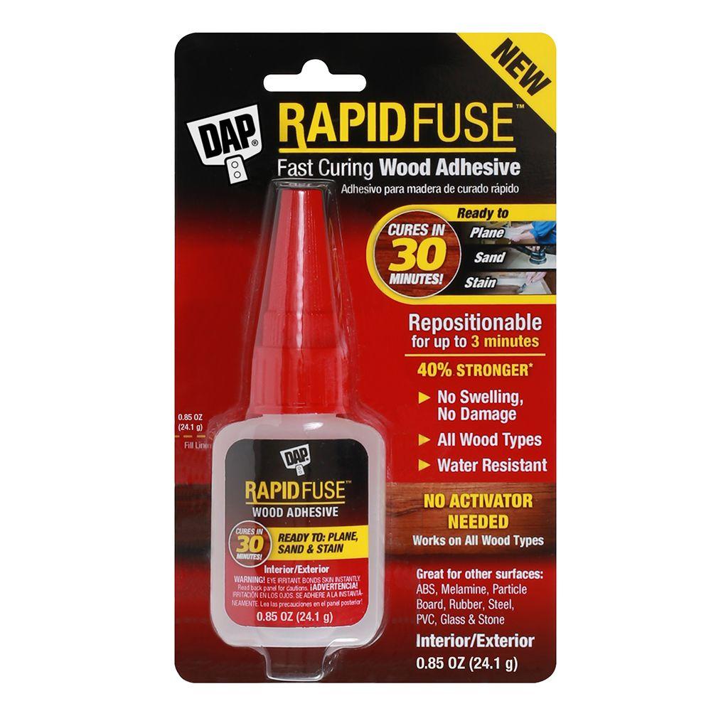DAP Rapidfuse 0.85 oz. Clear Wood Adhesive (6-Pack)-7079800156 - The ...
