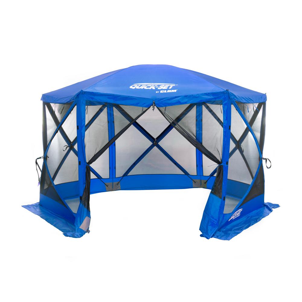 Clam Quickset Escape 6-Side Blue/Blue Sport Screen Shelter-14203 - The ...