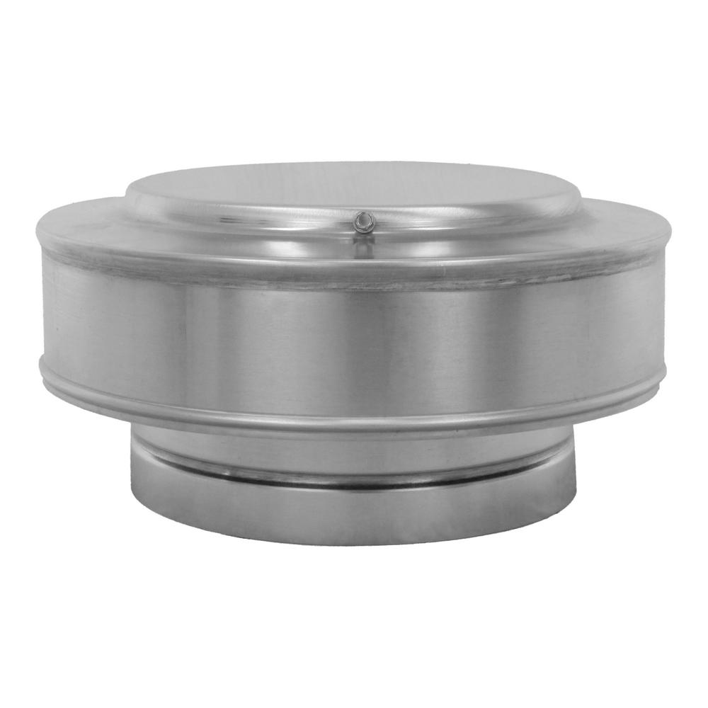 Active Ventilation 7 in. Dia Aluminum Vent Pipe Cap in Mill Finish-VPC ...