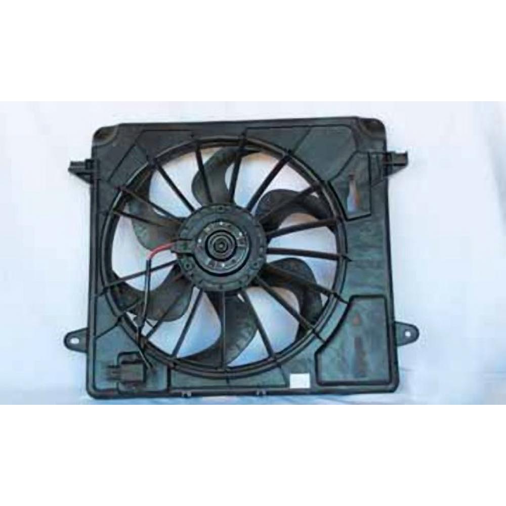 TYC Dual Radiator and Condenser Fan Assembly 2007-2011 Jeep Wrangler ...
