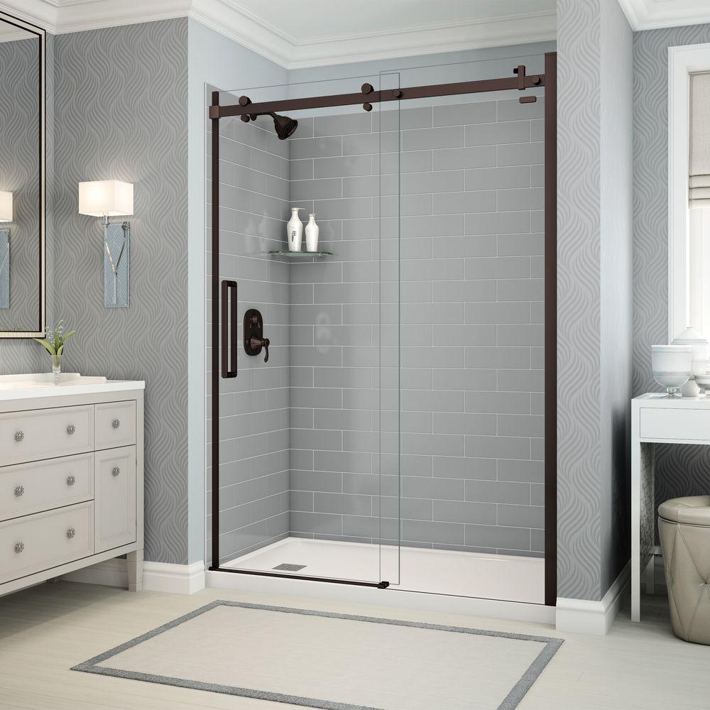 MAAX Utile Metro 32 In X 60 In X 83 5 In Left Drain Alcove Shower