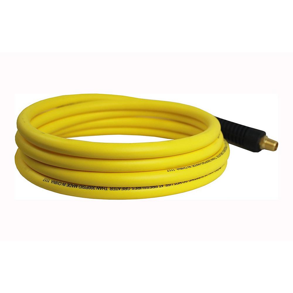 MaxxHaul Hybrid Polymer 1/4 in. x 25 ft. Maximum 300 PSI Air Hose All ...