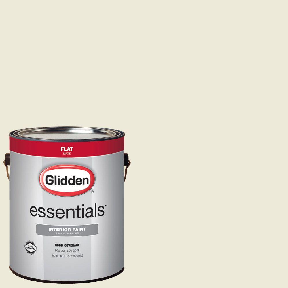 Glidden Essentials 1 gal. #HDGY56U Morning Daylight Flat Interior Paint ...