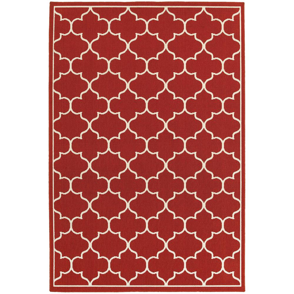 Home Decorators Collection Valley Red 4 ft. x 6 ft. Indoor/Outdoor Area ...