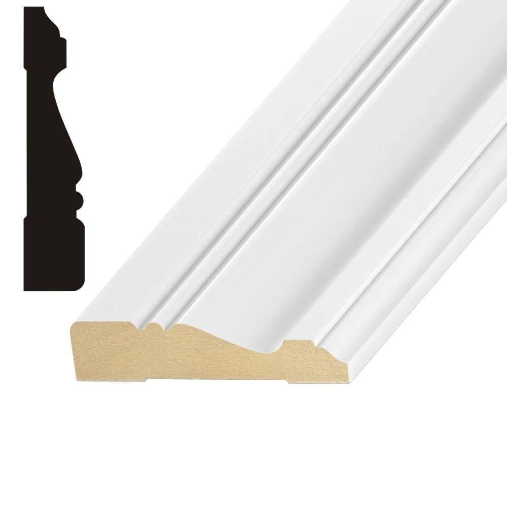 Alexandria Moulding WM 445 11/16 in. x 3-1/4 in. Primed Pine Finger ...