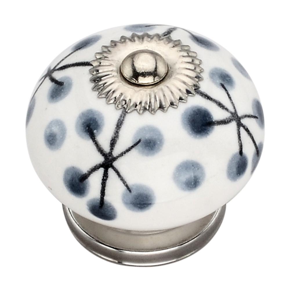 Mascot Hardware Dotted Tree 1.46 in. Grey Cabinet Knob-CK430 - The Home ...