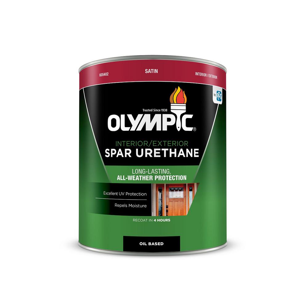 Olympic 1-qt. Satin Oil-Based Interior/ Exterior Spar Urethane-605402 ...