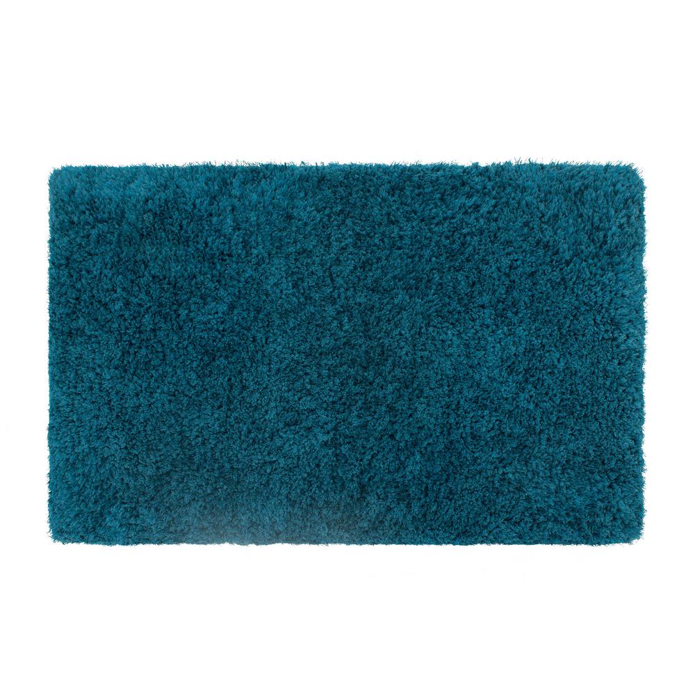 Claudia 3 ft. x 4 ft. Shag Area Rug in Teal-YMA007820 - The Home Depot
