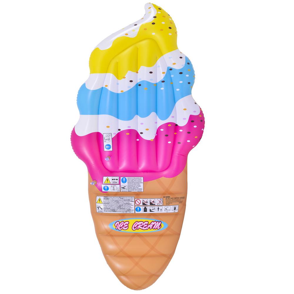 Pool Central Inflatable Jumbo Ice Cream Cone Pool Float-33377590 - The ...