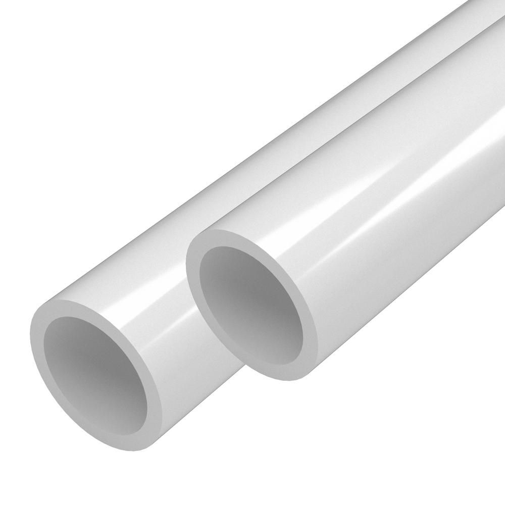 Formufit 1 in. x 5 ft. White Furniture Grade Schedule 40 PVC Pipe (2 ...