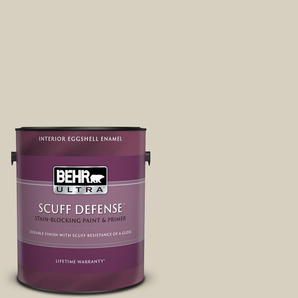 BEHR ULTRA 1 gal. #PPU7-09 Aged Beige Extra Durable Eggshell Enamel ...