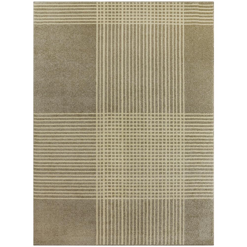 StyleWell Ian Beige 5 ft. x 7 ft. Plaid Area Rug-3005926 - The Home Depot