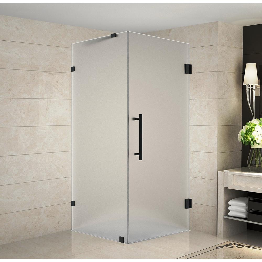 Aston Aquadica 32 in. x 32 in. x 72 in. Frameless Corner Hinged Shower ...